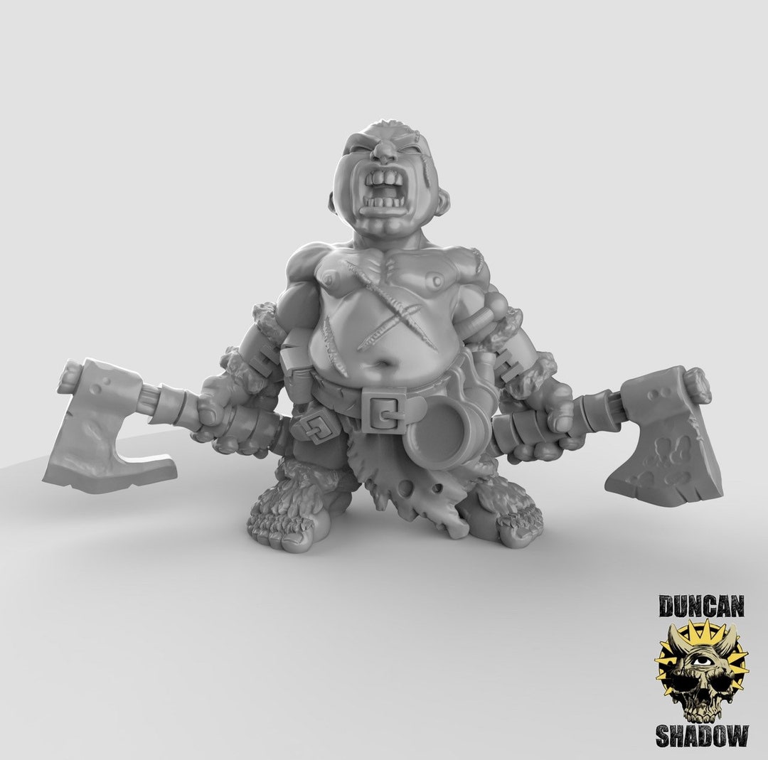 Halfling Barbarian Dungeons and Dragons, D&D Miniature, Gaming Model ...