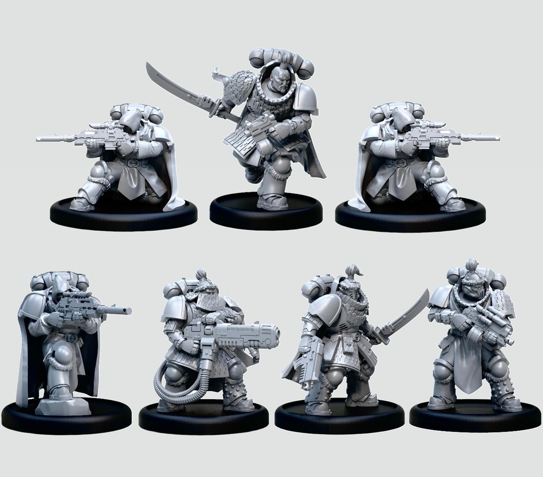 Space Mongols, Khan set of 7 Modular Sci-fi, Futuristic Starcraft RPG ...