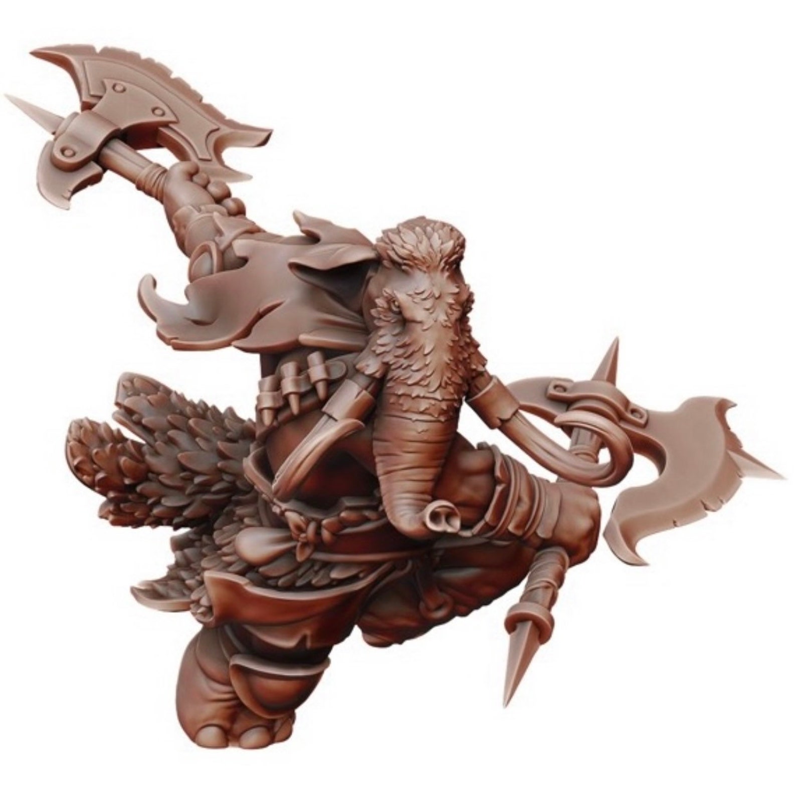 Loxodon Barbarian Elephant Resin Miniature Dnd - Etsy