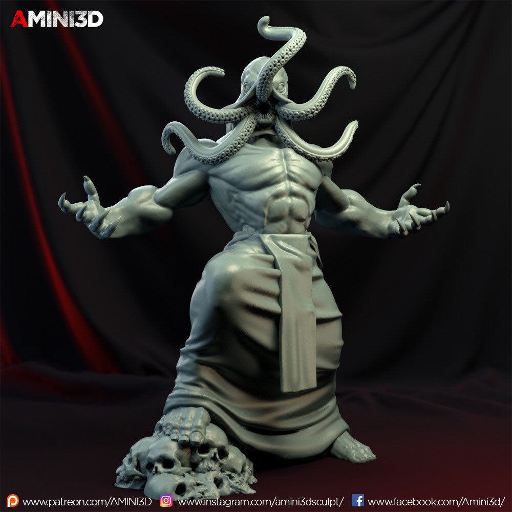 Mind Flayer Illithid Resin Miniature DnD Miniatures | Etsy