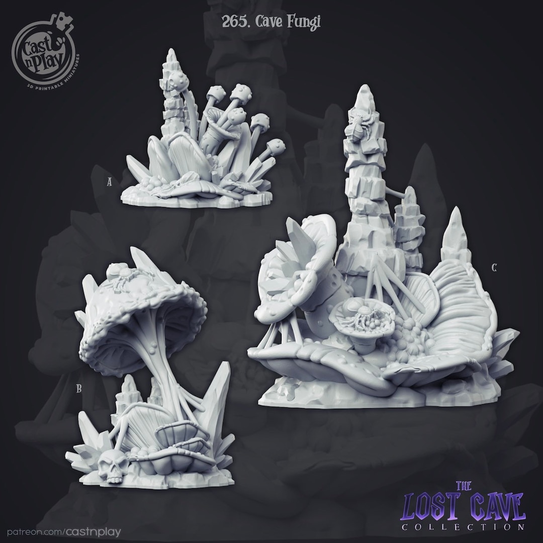 Cave Fungi Dungeons and Dragons, D&D Miniature, Gaming Model, Gifts for ...