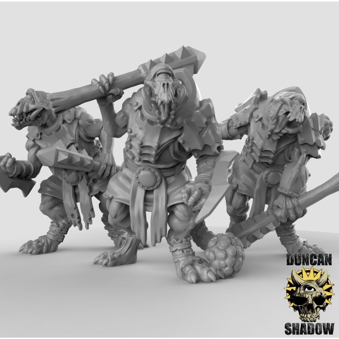 Cyclops Trolls With Great Weapons Miniature Dnd Miniatures - Etsy