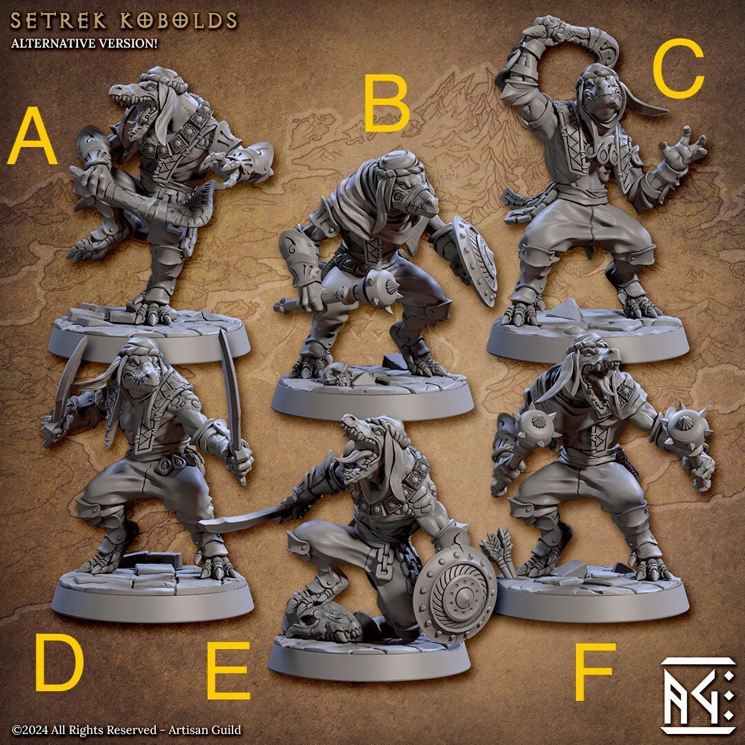 Setrek Kobolds Miniature Dnd Mini Model, Dungeons and Dragons ...