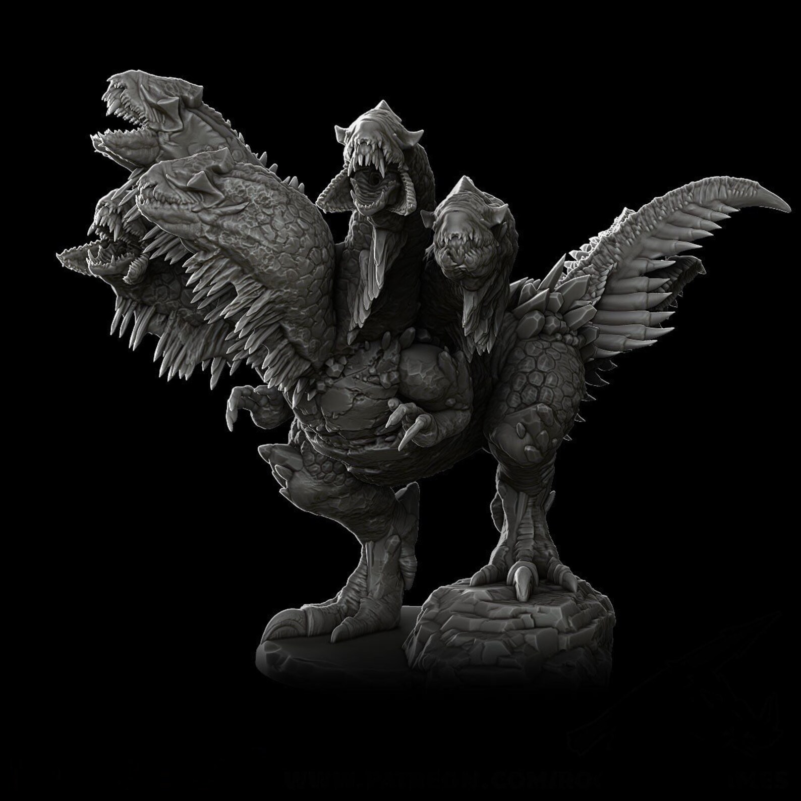 Ice Hydra Resin Miniature Dnd Miniatures Dungeons & | Etsy