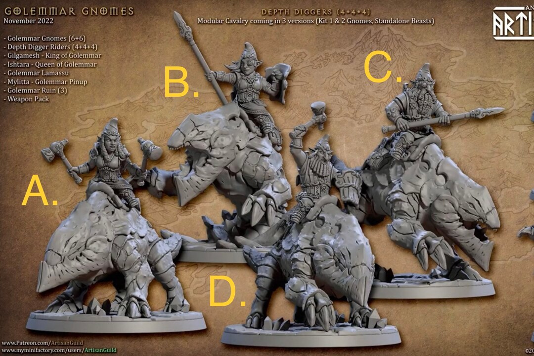 Depth Diggers Golemmar Gnomes Gnomes Miniature Dnd Miniatures Dungeons ...