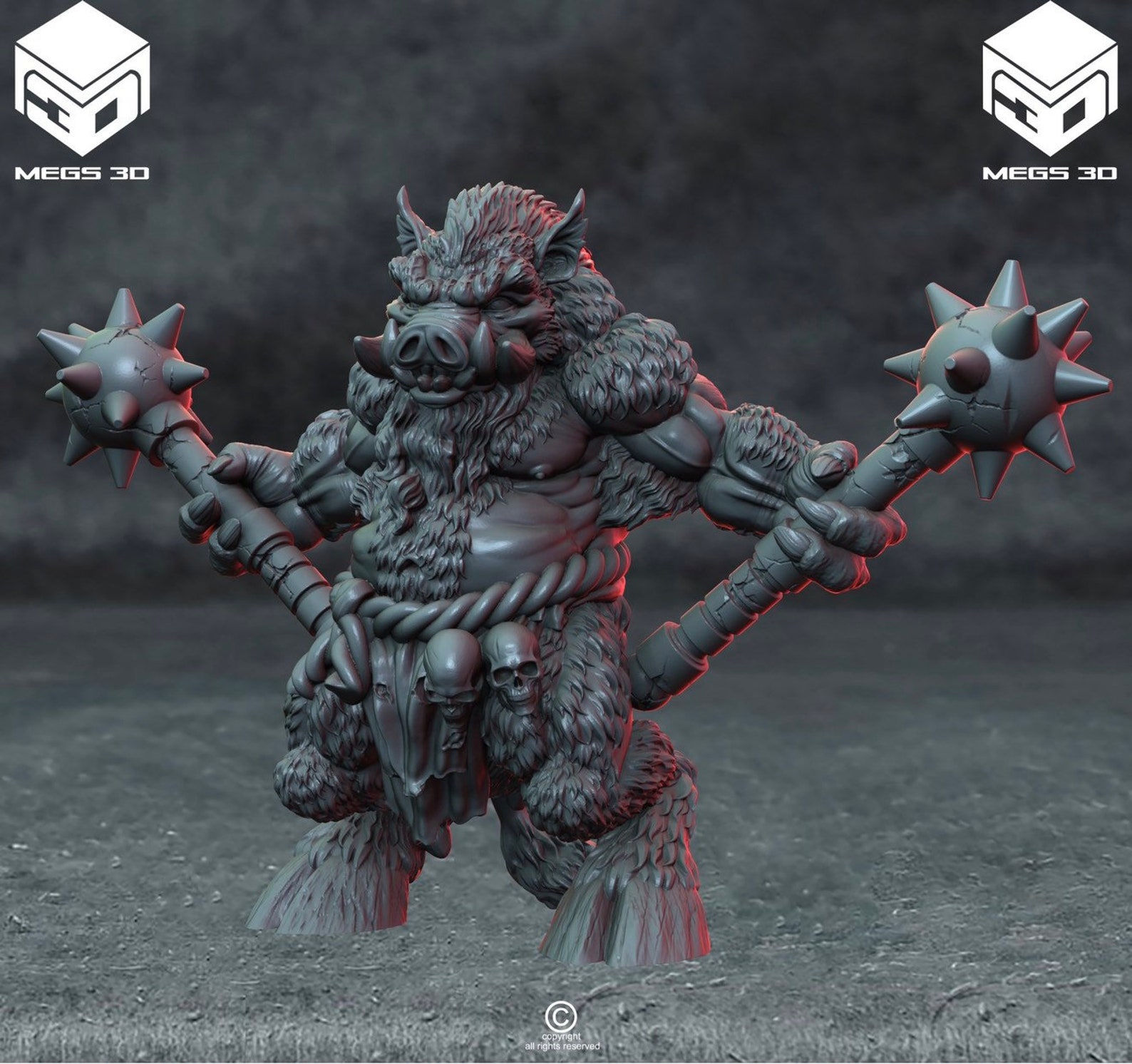 Wereboar Resin Miniature Dnd Miniatures Dungeons & - Etsy