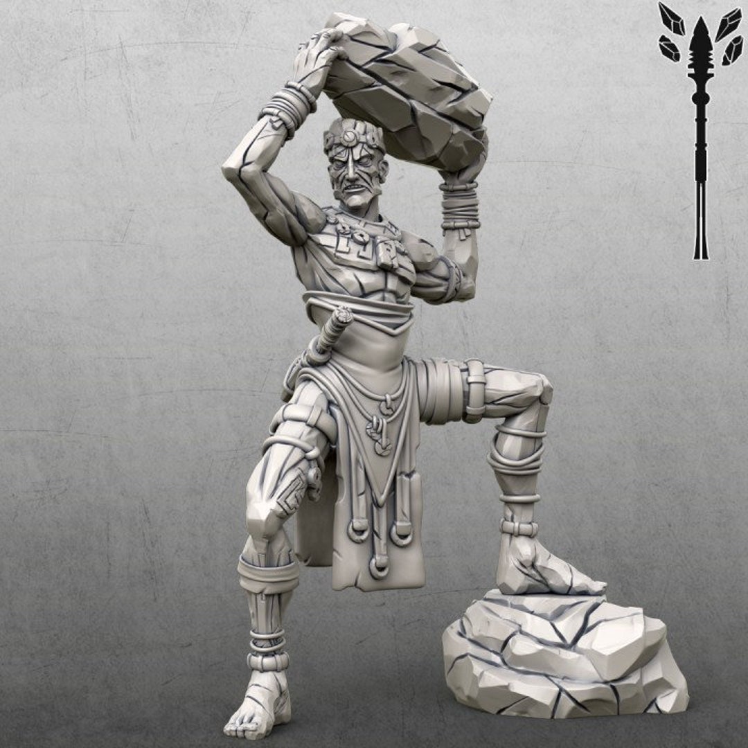 Stone Giant 100mm Dungeons and Dragons, D&D Miniature, Gaming Model ...