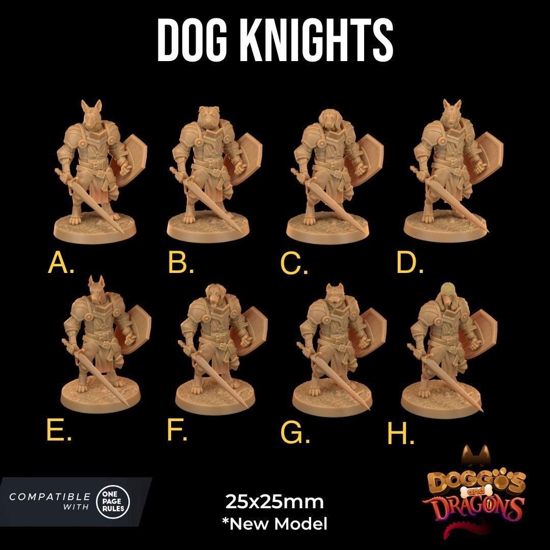 Dog Knights Dogfolk Dragon Trappers Lodge Hound Miniature Dnd ...
