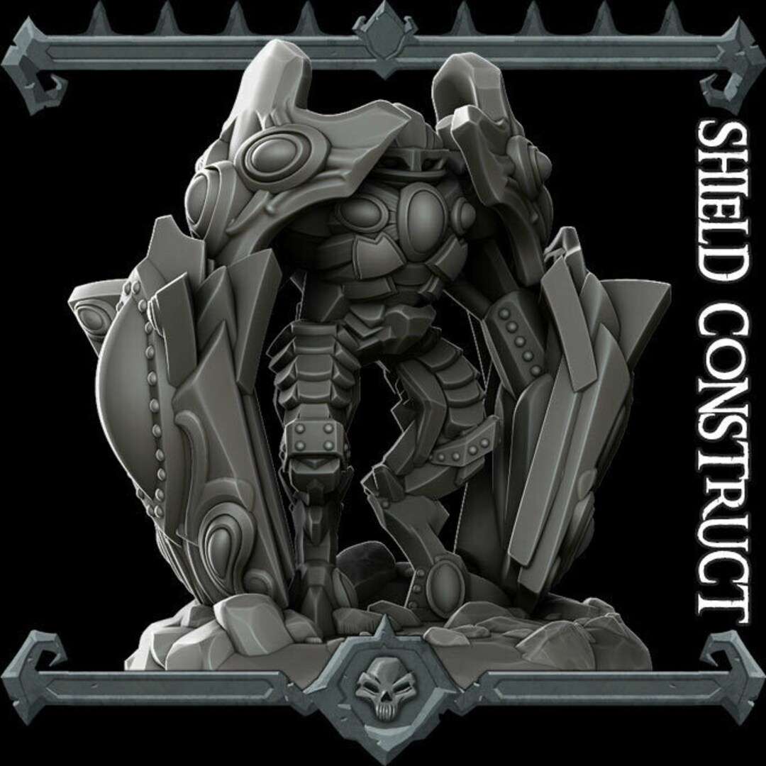 Shield Construct 56mm Dungeons and Dragons, D&D Miniature, Gaming Model ...