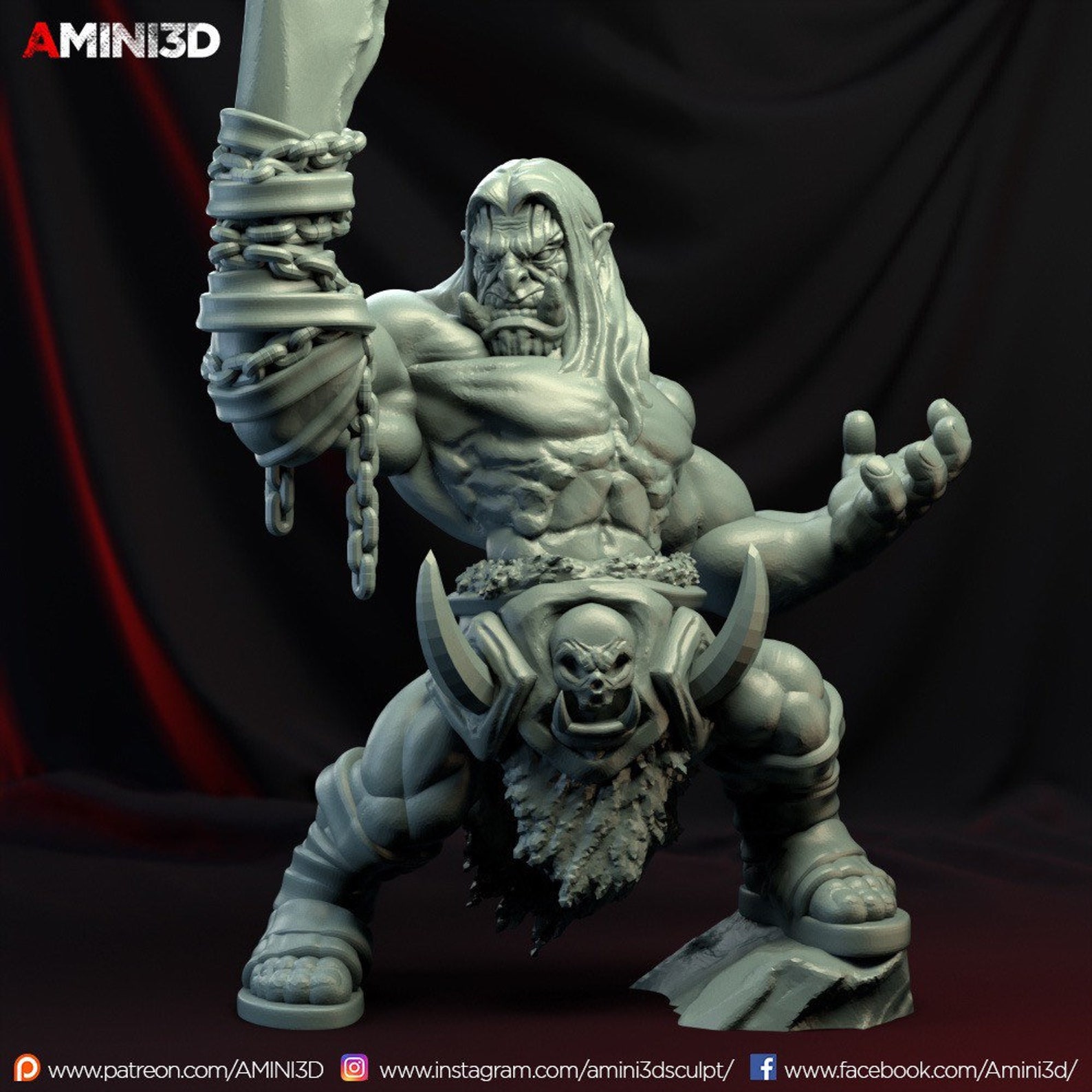Orc Resin Miniature Dnd Miniatures Dungeons & Dragons - Etsy