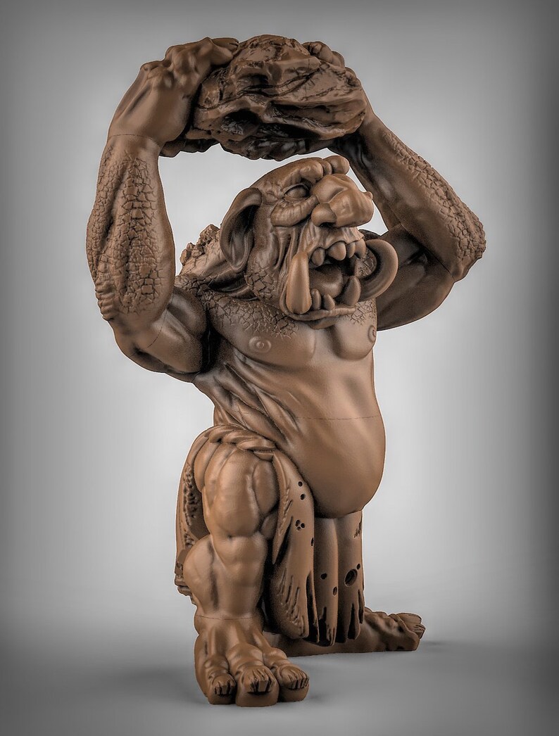 Stone Troll Resin Miniature Dnd Miniatures Dungeons & - Etsy