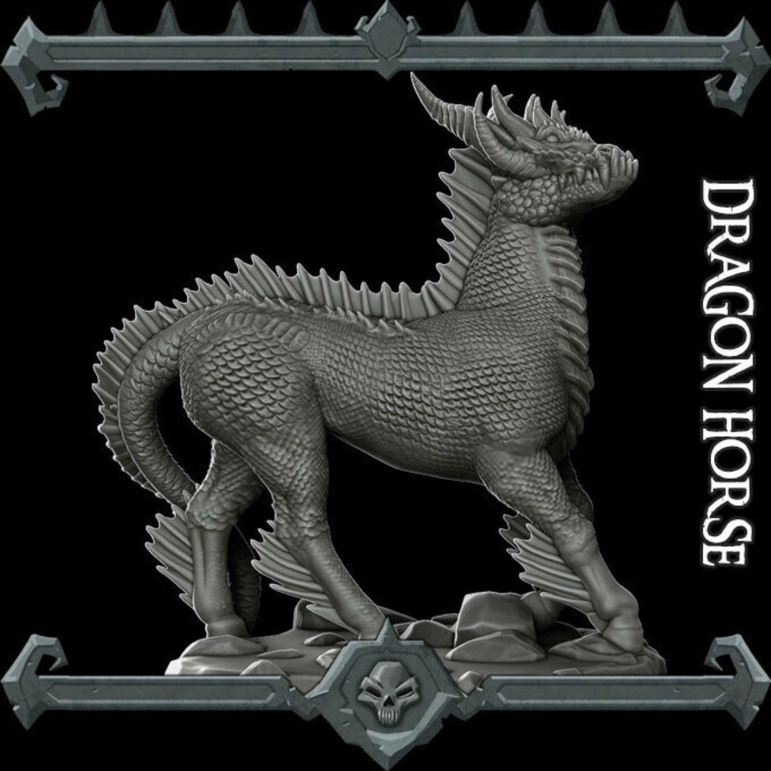 Dragon Horse Dungeons and Dragons D&D Miniature Gaming - Etsy