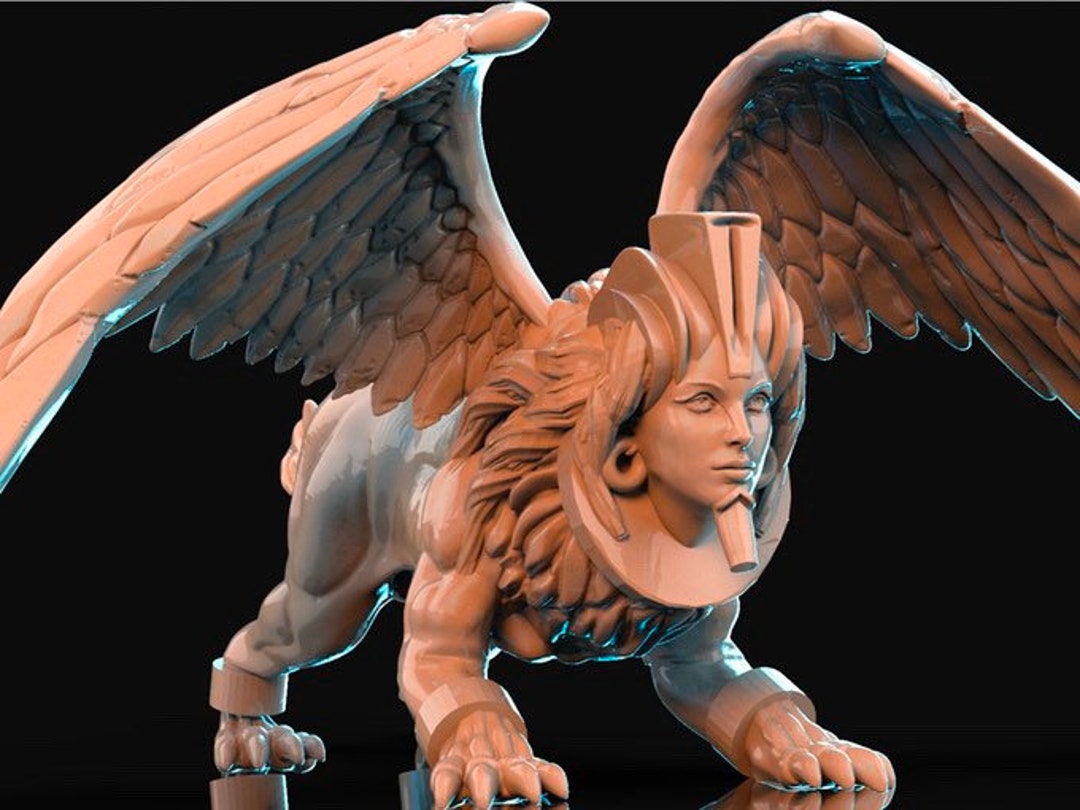 Sphinx Dungeons and Dragons, D&D Miniature, Gaming Model, Gifts for Men ...