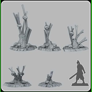 Cannibal Feast Branches Set unpainted Resin Miniature - Etsy