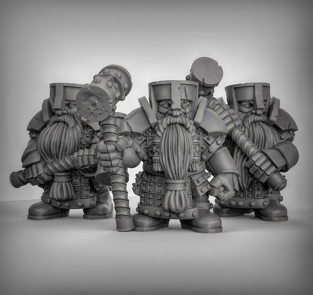 Dwarf Heavy Infantry Maul D&D Dungeons and Dragons or - Etsy