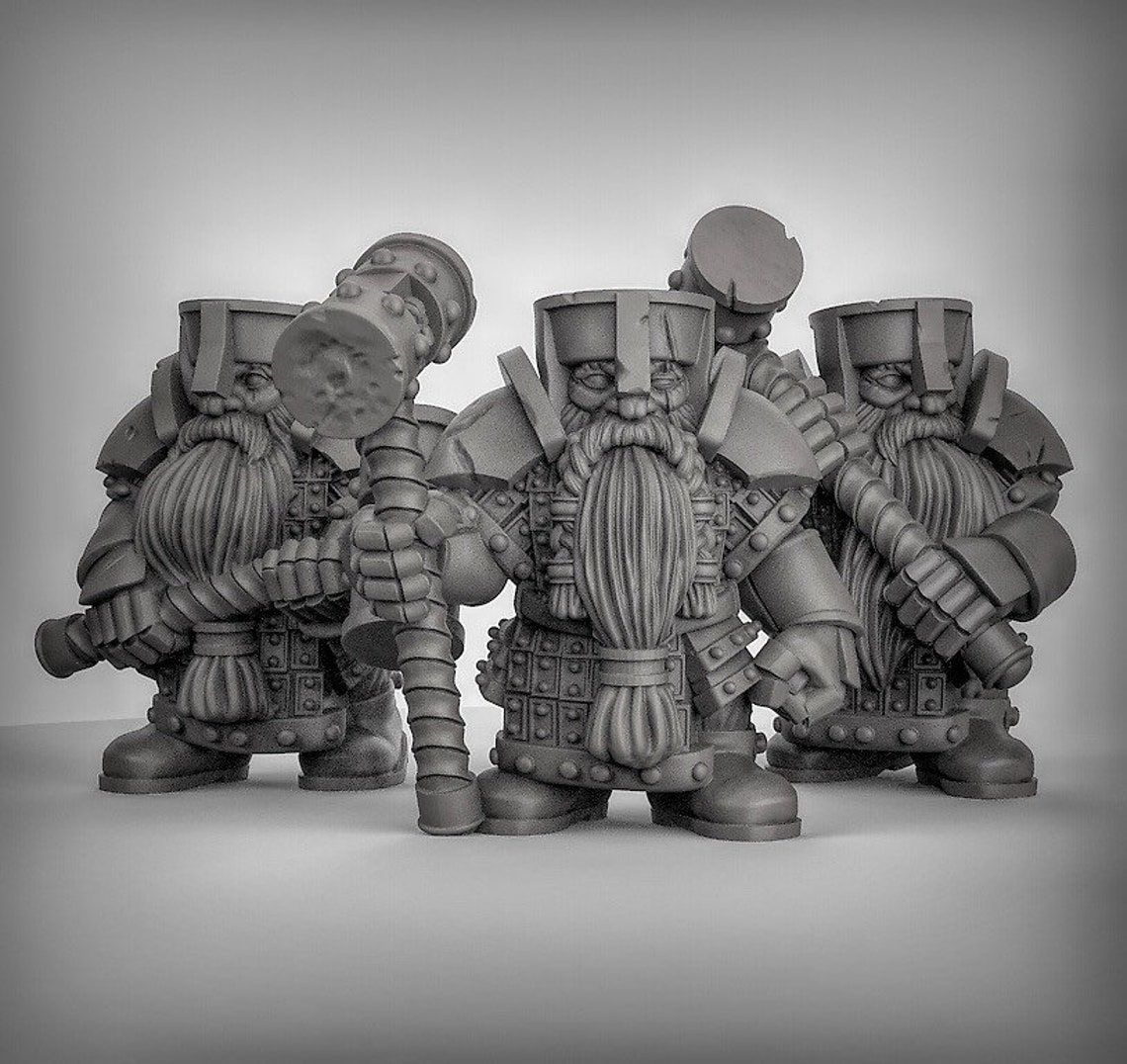 Dwarf Heavy Infantry Maul D&D Dungeons and Dragons or - Etsy UK