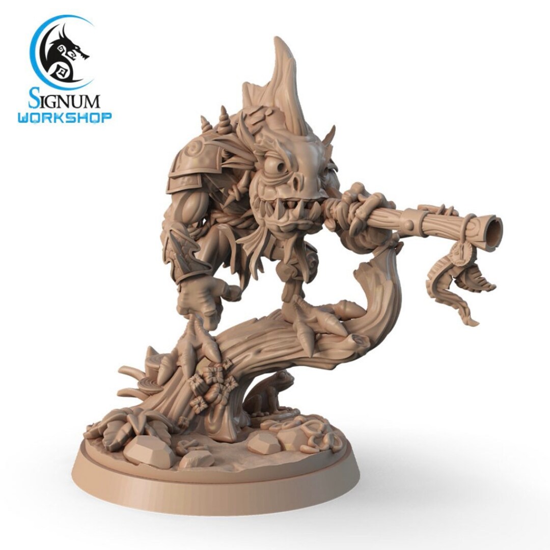 Ahoko the Sharp Thorn Sahuagin Fish Murloc Signum - Etsy