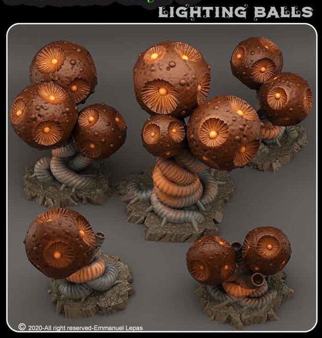 Lighting Ball Set Dungeons and Dragons D&D Miniature - Etsy