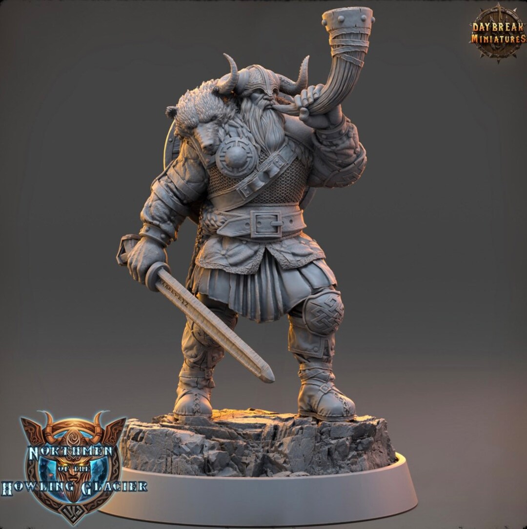 Harald Hornblower Northmen of the Howling Glacier Resin Dnd Miniatures ...