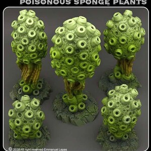 Poisonous Sponge Set unpainted Resin Miniature Dnd - Etsy