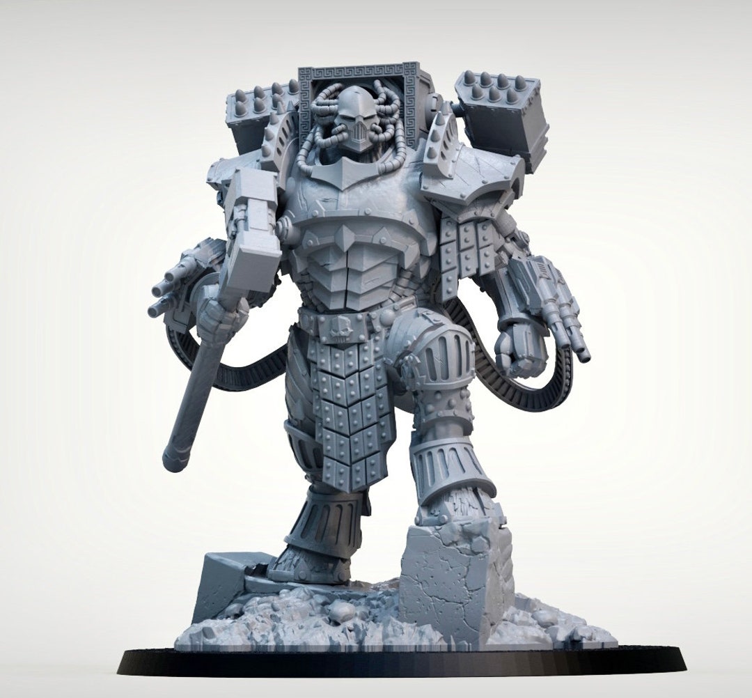 Demon Infantry Battalion Commander 75mm Base Modular Sci-fi, Future ...