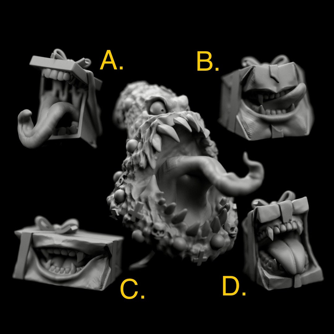 Mimic, Christmas Tree and Gifts Dungeons and Dragons, D&D Miniature ...