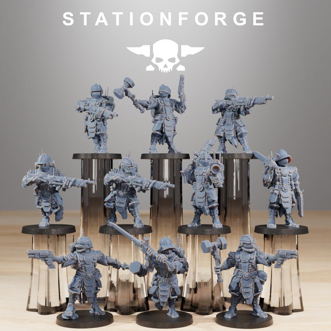 Frontliners Infantry Modular Sci-fi Troops, Starcraft RPG Miniature ...