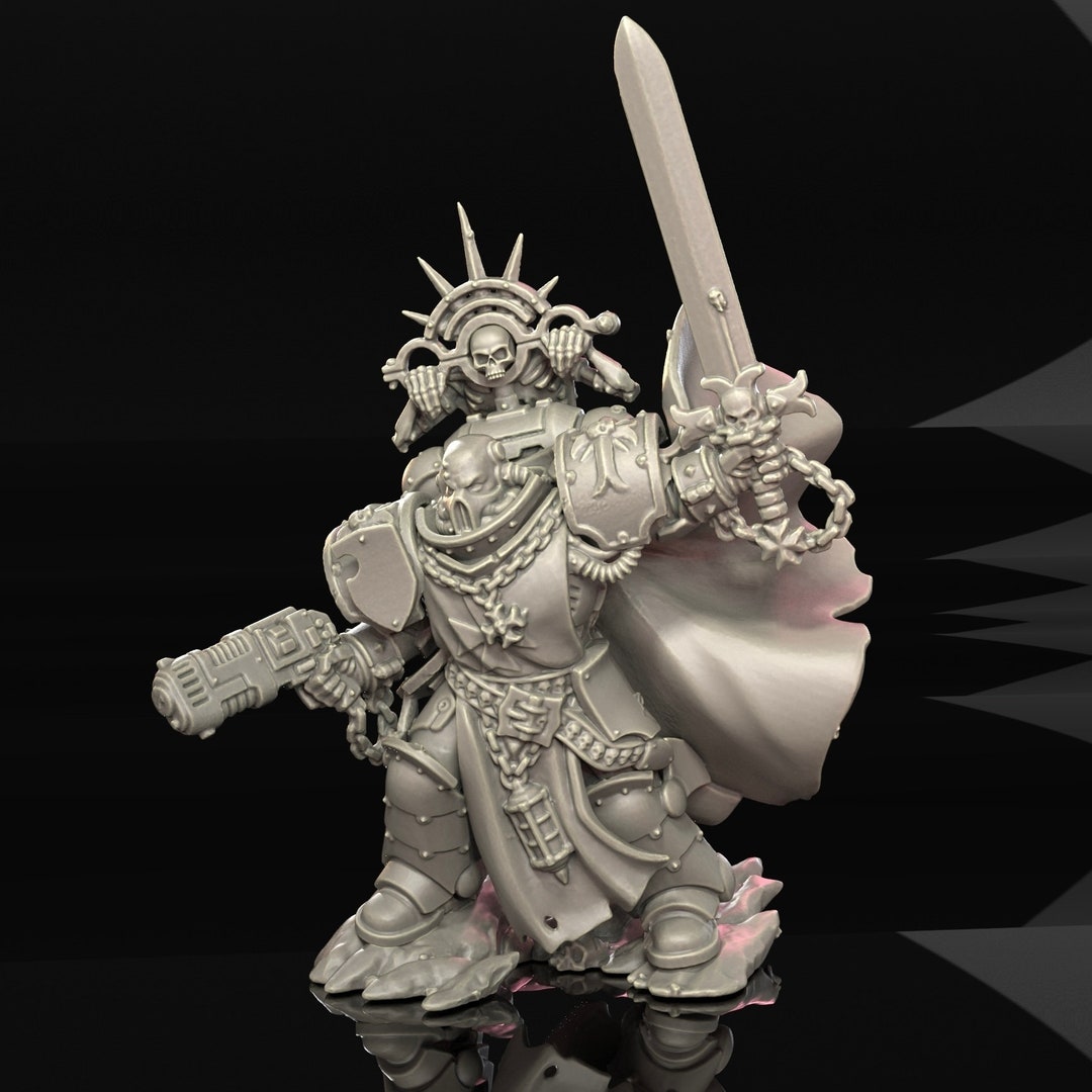 Black Templars Marshal Terran, Space Marine, 40K Warhammer, Starcraft ...