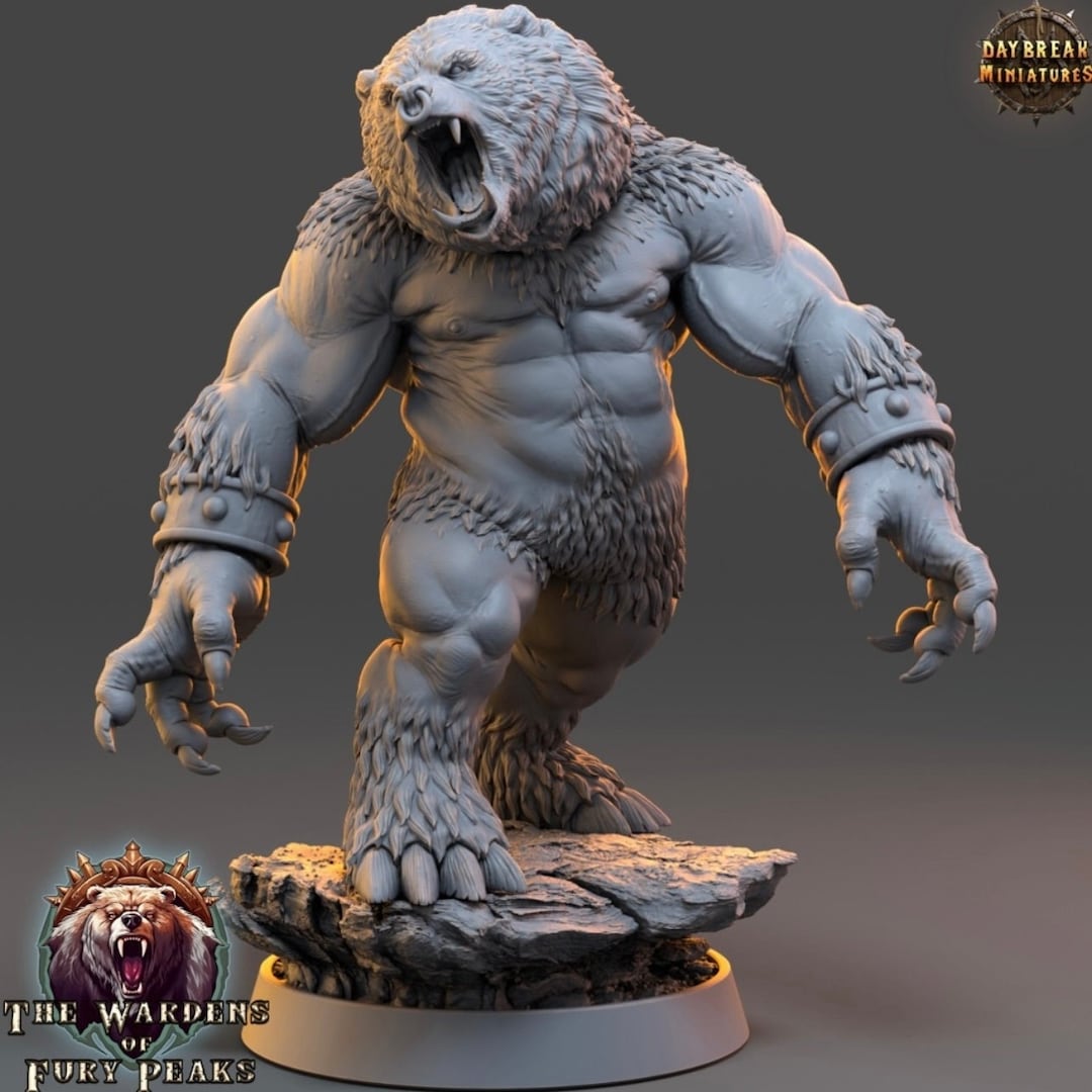 Harkan Roarer the Wardens of Fury Peaks Resin Miniature Dnd Mini ...