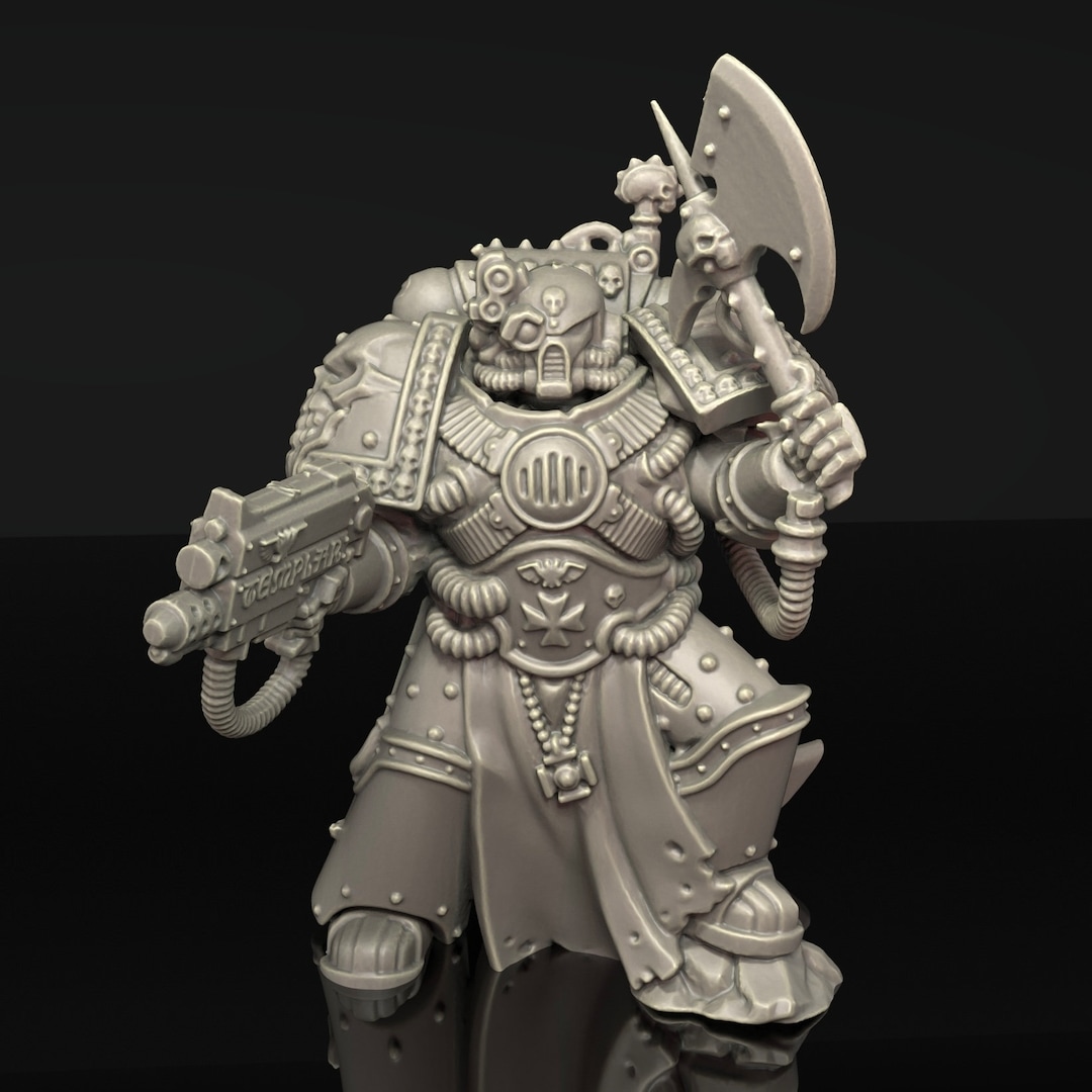 Black Templars Castellan Terran, Space Marine, 40K Warhammer, Starcraft ...