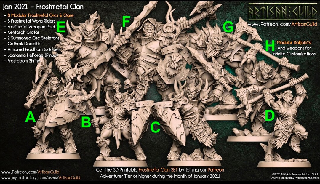 Orcs and Ogres Dungeons and Dragons D&D Miniature Gaming - Etsy