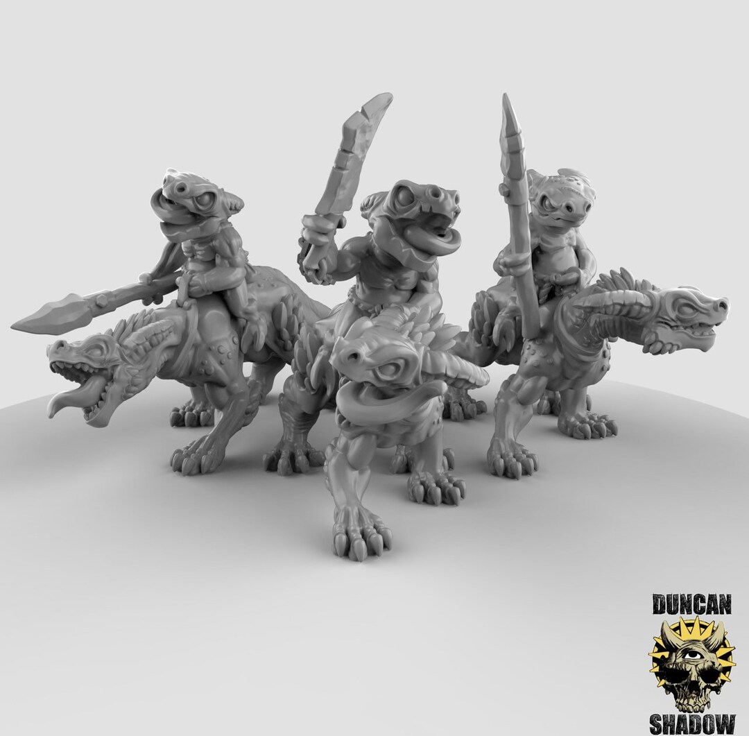 Kobold Cavalry With Spears Resin Miniature Dnd Miniatures Dungeons ...