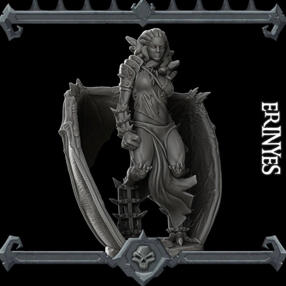 Erinyes Resin Miniature Dnd Miniatures Dungeons & - Etsy
