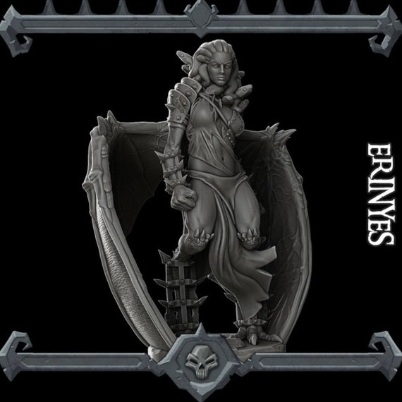 Erinyes Resin Miniature DnD Miniatures Dungeons & | Etsy