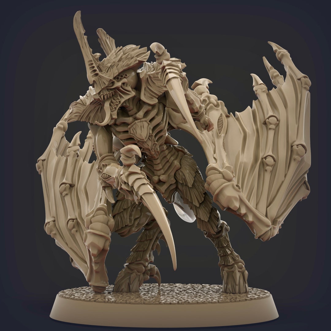 Winged Attack Bug Modular Sci-fi, Future Starcraft Zerg Model Miniature ...