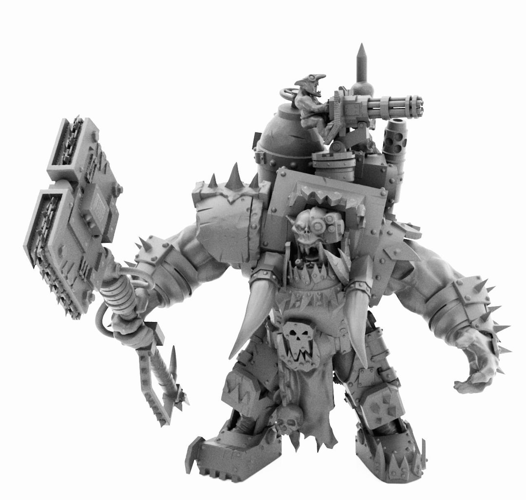 Ork Warboss in Mega Armour Orc Orcs Orks, Space Marine, 40K Warhammer ...