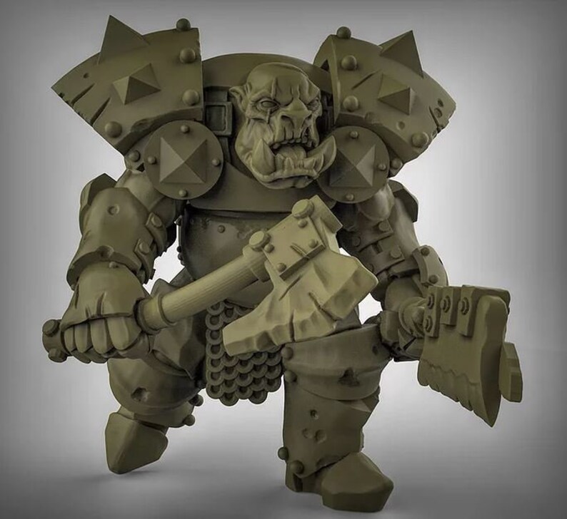 Orcs Heavy Armored Resin Miniature Dnd Miniatures - Etsy