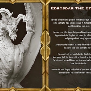 Edrosdar the Eternal Dragon Resin Miniature Dnd - Etsy
