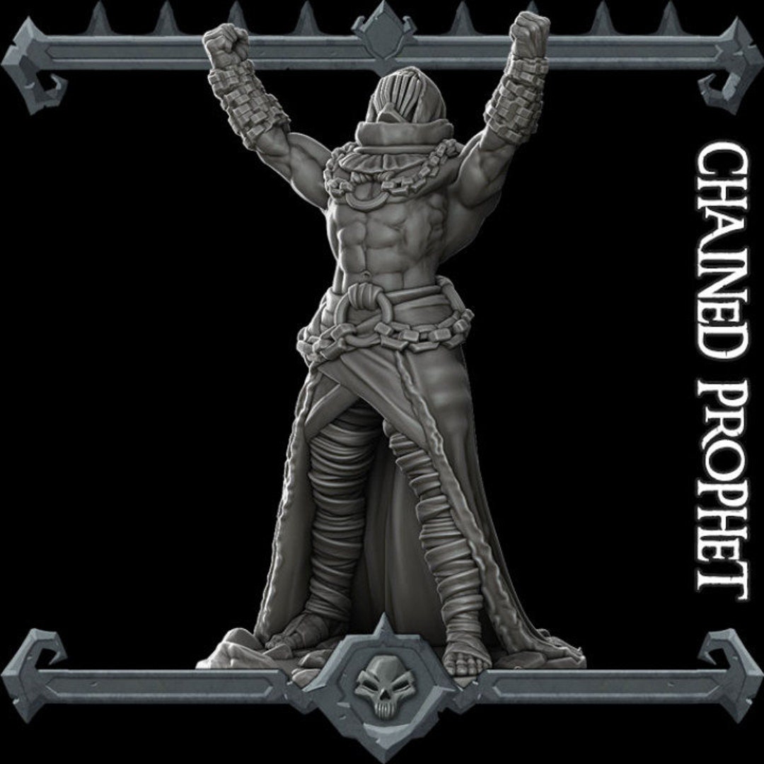 Chained Prophet 56mm Dungeons and Dragons Miniature, D&D Dnd Mini ...