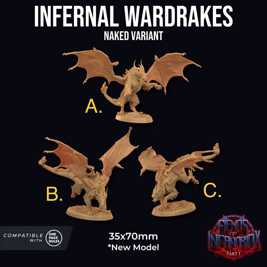 Infernal Wardrakes Drake Dragonborn Riders Drakoth - Etsy