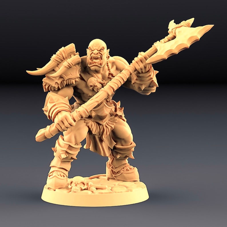 Orc Marauders Resin Miniature Dnd Miniatures Dungeons And Etsy 