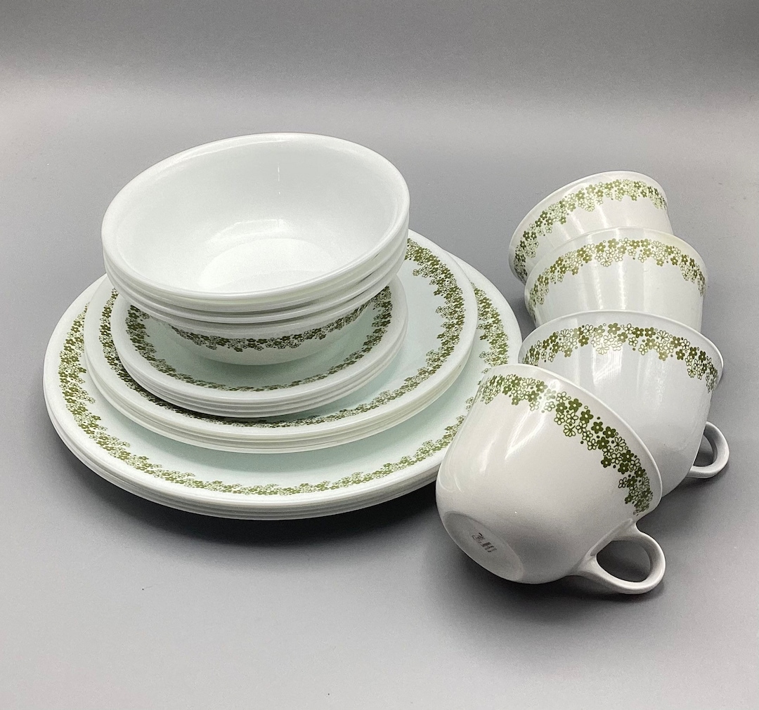 Vintage Corelle 20-piece Dinnerware Set spring Blossom - Etsy
