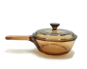 Pyrex Vision 1 Litre W/ Lid, Sauce Pot Made in USA, Vintage Corning ...
