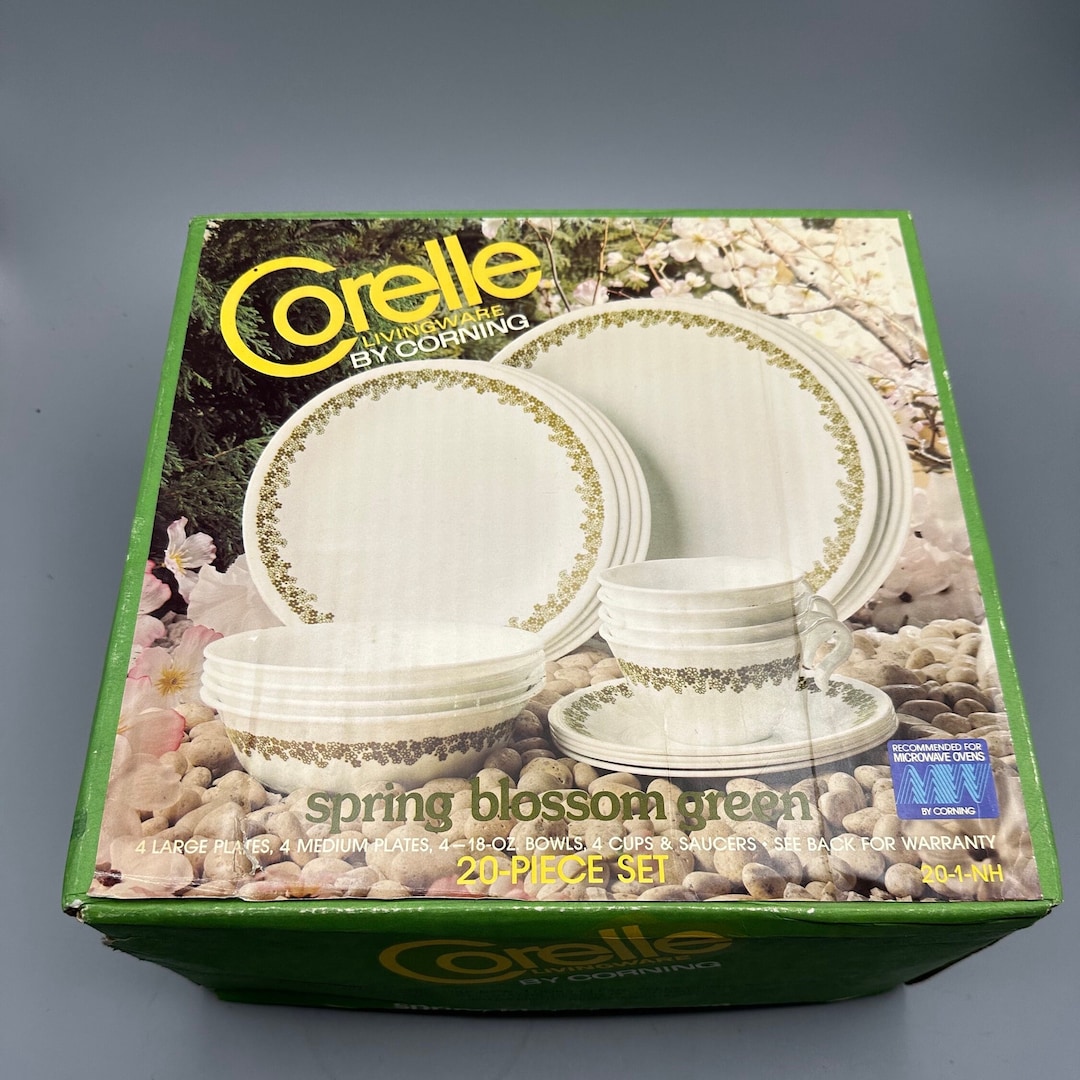 Vintage New in Box Corelle 16-piece Dinnerware Set * "spring Blossom ...