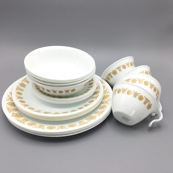 Gold Dinnerware Set - Etsy