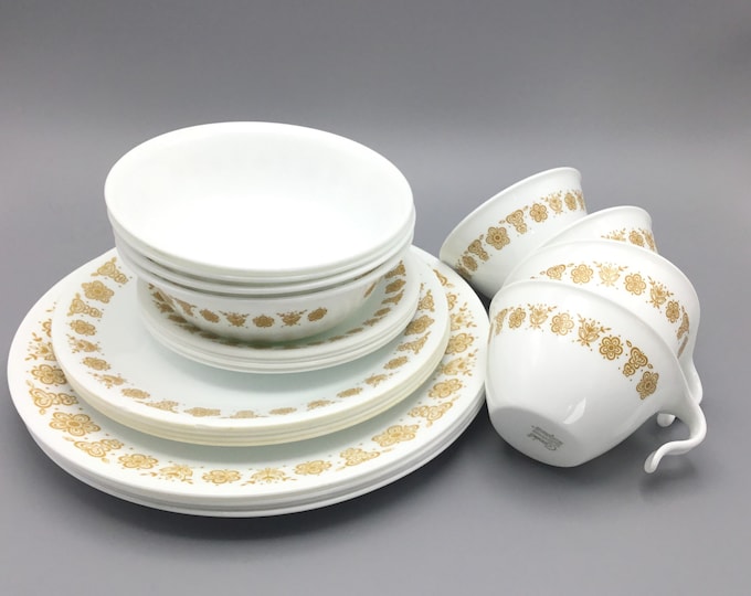 Vintage Corelle 20-piece Dinnerware Set butterfly - Etsy