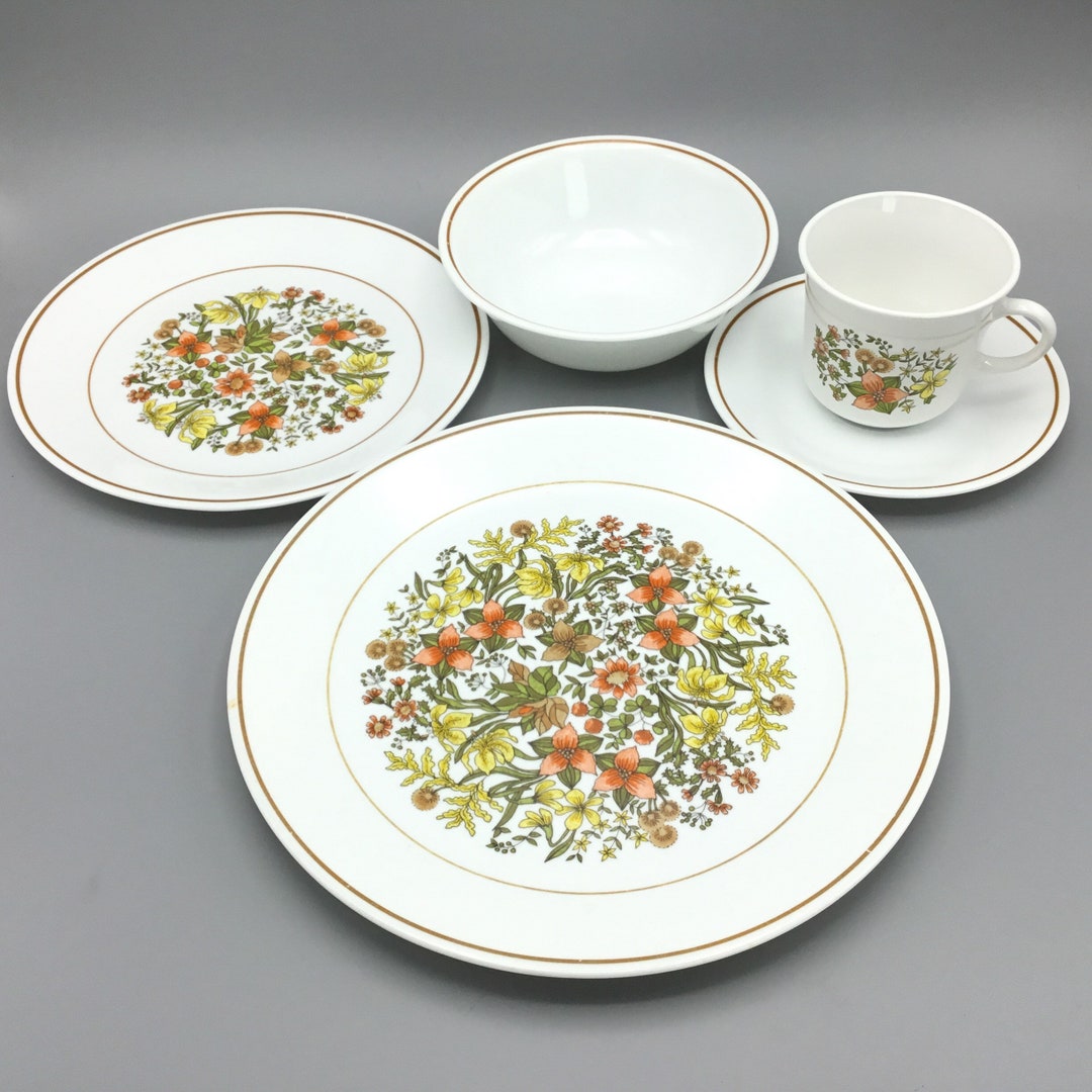 Vintage Corelle 20-piece Dinnerware Set indian Summer - Etsy