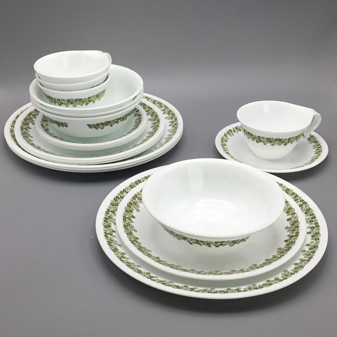 Vintage Corelle 20-piece Dinnerware Set spring - Etsy