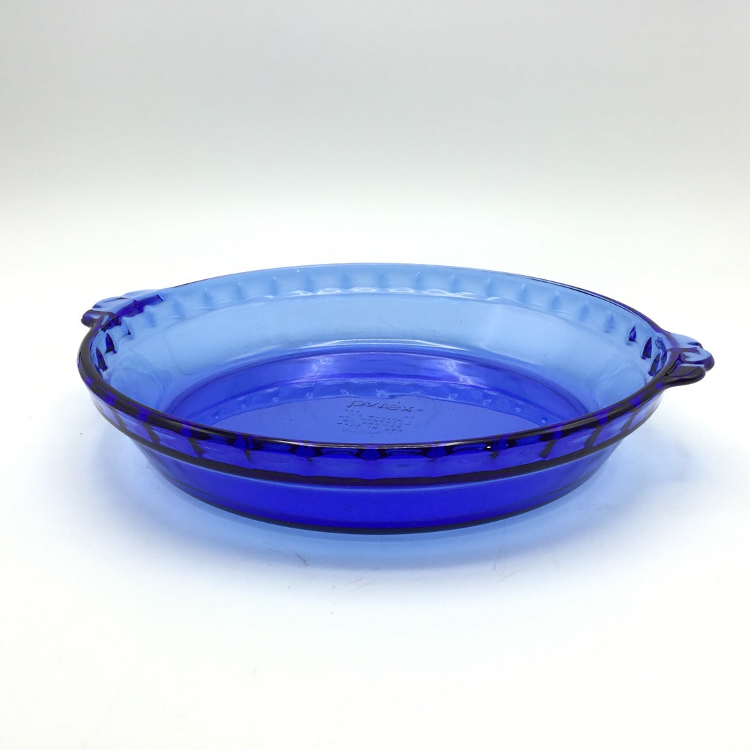 9” Pyrex #229 Visions Cobalt Blue Pie Plate - Etsy