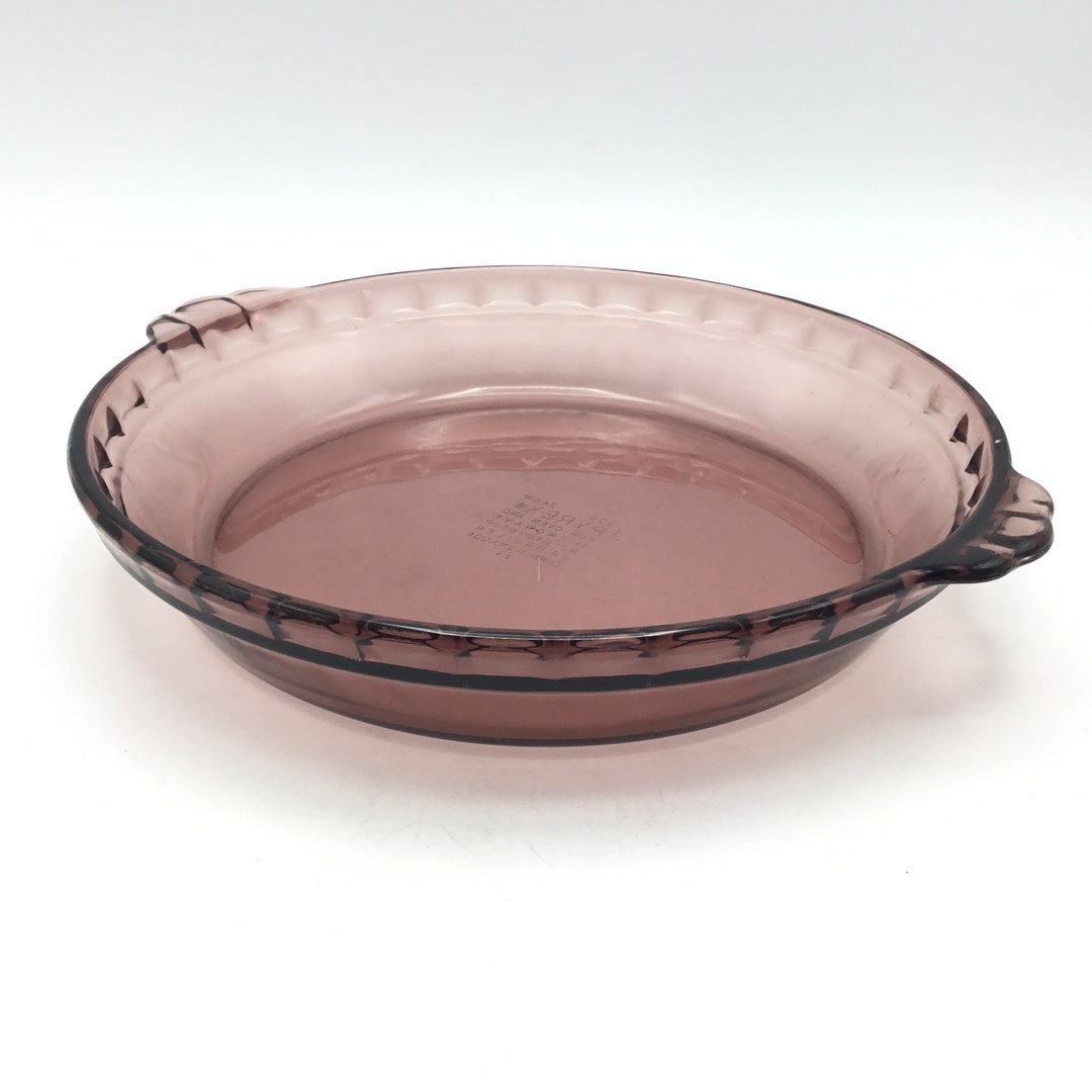 9 Pyrex Visions Cranberry Fluted Pie Plate - Etsy